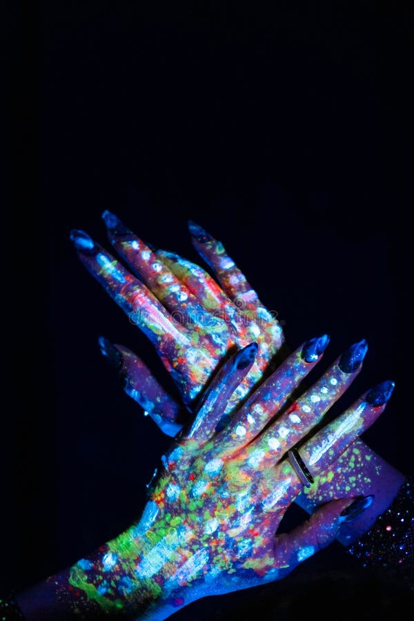 Modern Psychedelic Creative Element with Human Palm for Posters ...