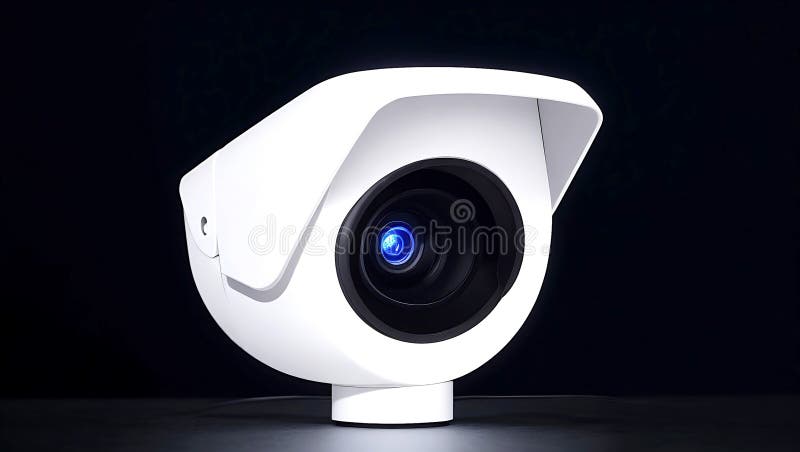 Modern Public CCTV Security Camera Ai Generated Stock Illustration ...