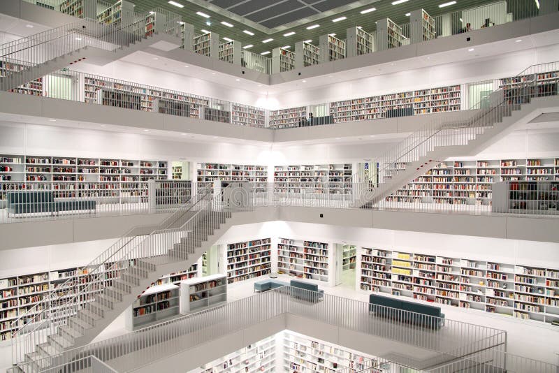 Modern public library stock image. Image of public, room - 53280525