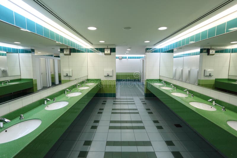 Public restroom stock photo. Image of tile, ceramics - 17402360