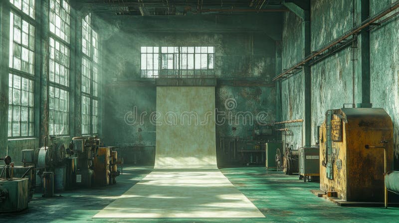 A Modern Pulp and Paper Factory with a Massive Paper Production Line ...