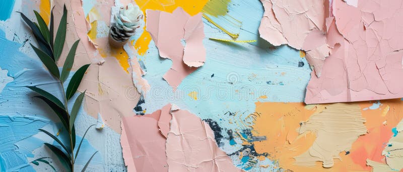 Modern Punk Note Collection with Torn Notebook Papers and Collage Hands ...