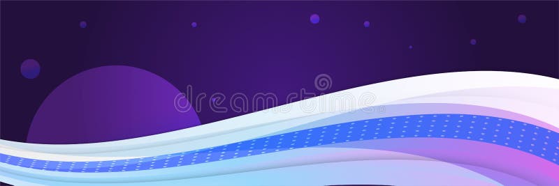 Modern Purple Blue White Wave Curve 3D Technology Banner Background ...