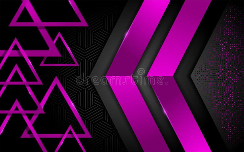 Modern Purple with Shine Triangle Purple Shape Background Stock Vector ...