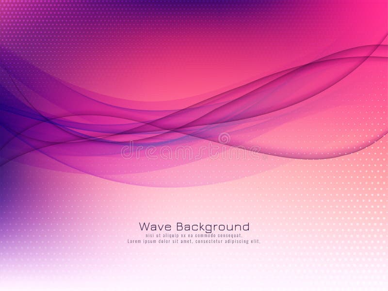 Modern Purple Wave Background Stock Vector - Illustration of abstract ...