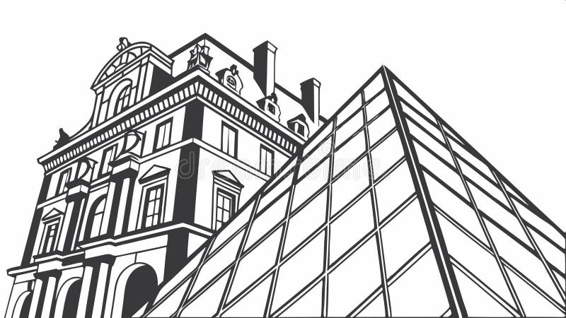 Modern Pyramid Architecture, Geometric Building and Architectural ...