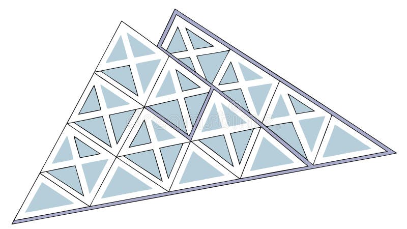 Modern Pyramid Structure with Geometric Facets, Innovation, Vector ...