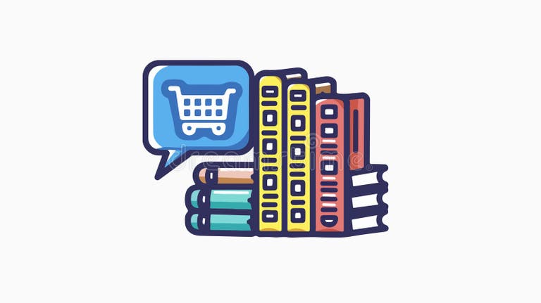 Modern QR Code Displayed Next To Pile of Academic Books with Blue ...