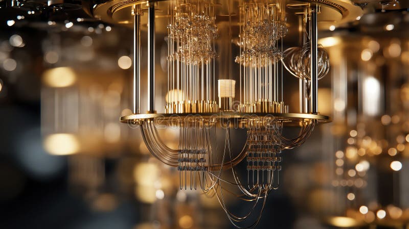 Modern Quantum Computer Processor Core Stock Illustrations – 1,882 ...