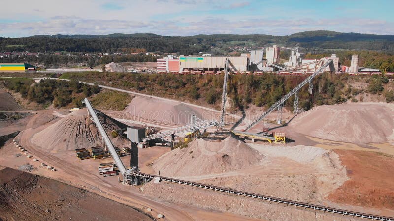 Modern Quarry Work 4k 25fps Video Background Stock Video - Video of ...