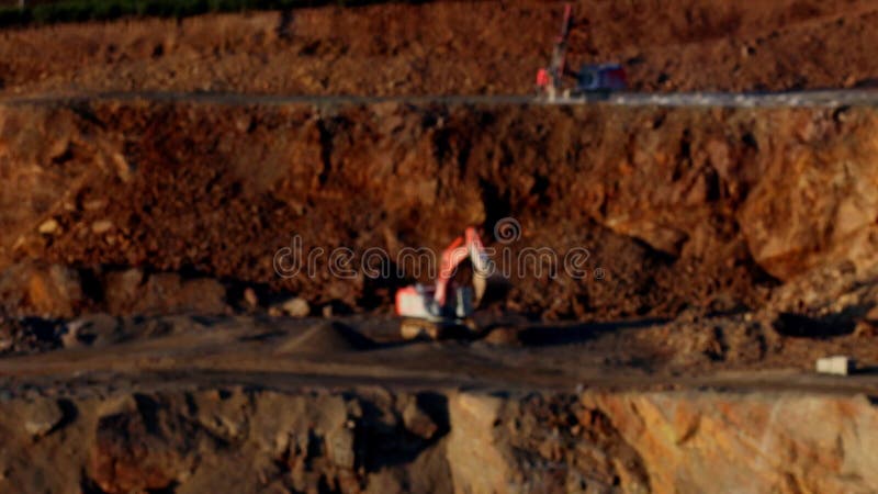 Modern Quarry Work 4k 25fps Video Background Stock Footage - Video of ...
