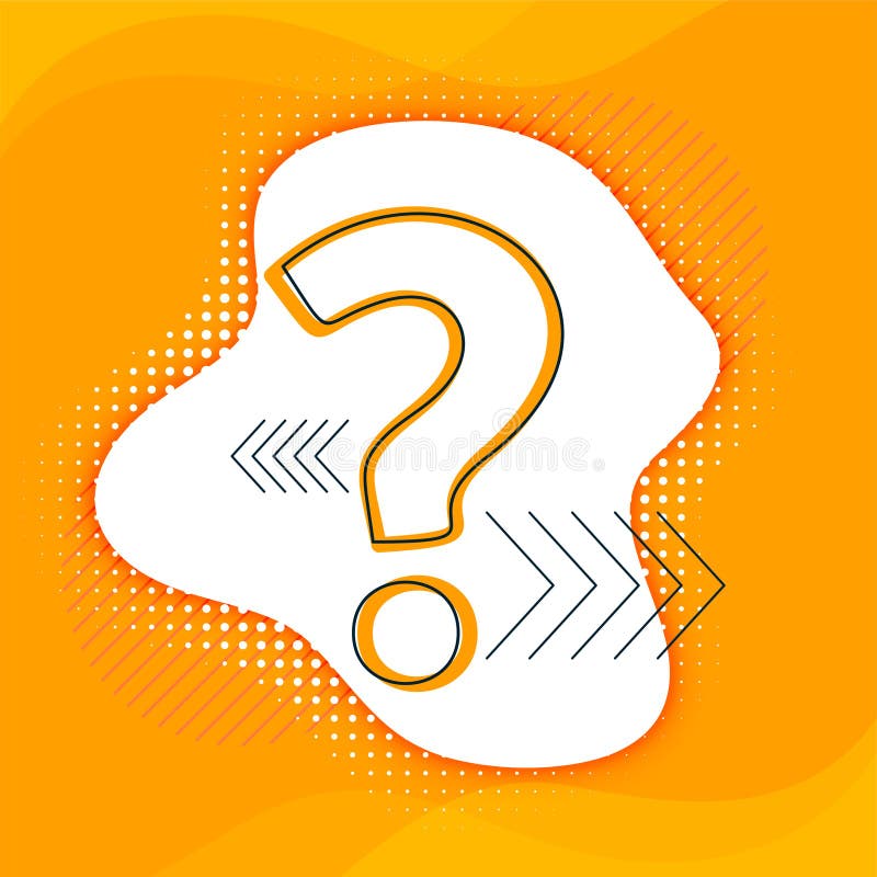 Modern Question Mark Template for Idea or Message Stock Vector ...