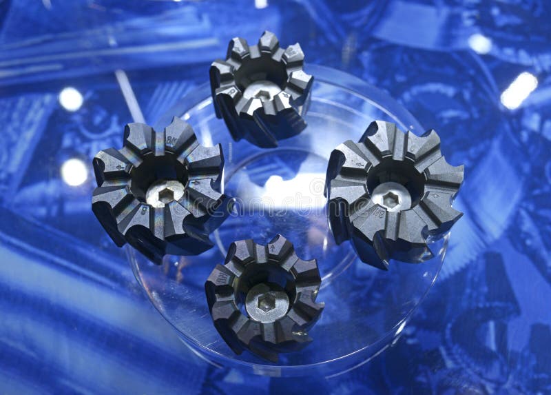 Modern Quick Change Indexable Head Reamers Presented on Stand Stock ...