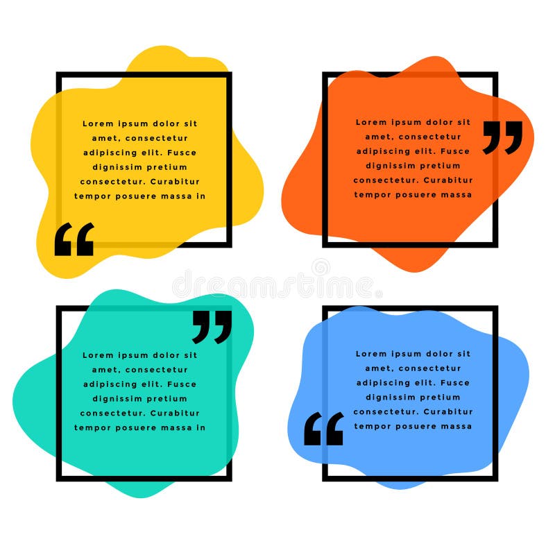 Modern Quotation Inverted Comma Sign Template for Social Comment or ...