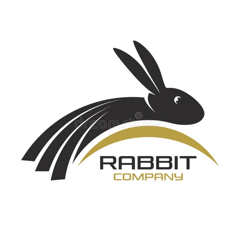 Black Rabbit Logo Modern Stock Illustrations – 2,022 Black Rabbit Logo ...