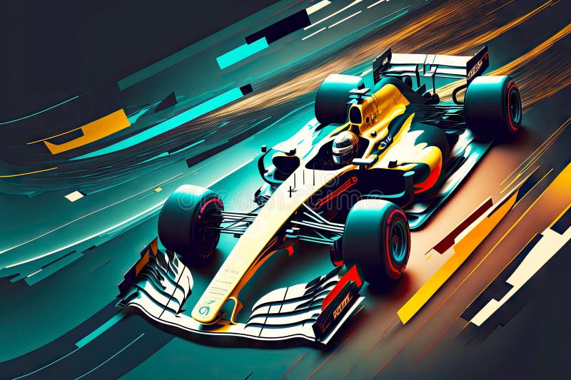 Modern Racing Cars Taking Part in Extreme Formula One Racing ...