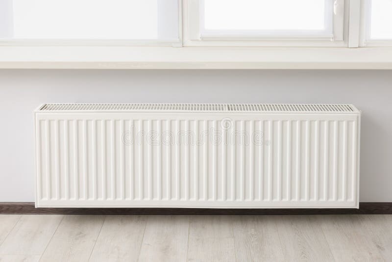 Modern Radiator in Room. Central Heating System Stock Image - Image of ...