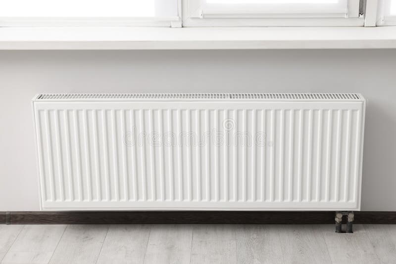 Modern Radiator in Room. Central Heating System Stock Image - Image of ...