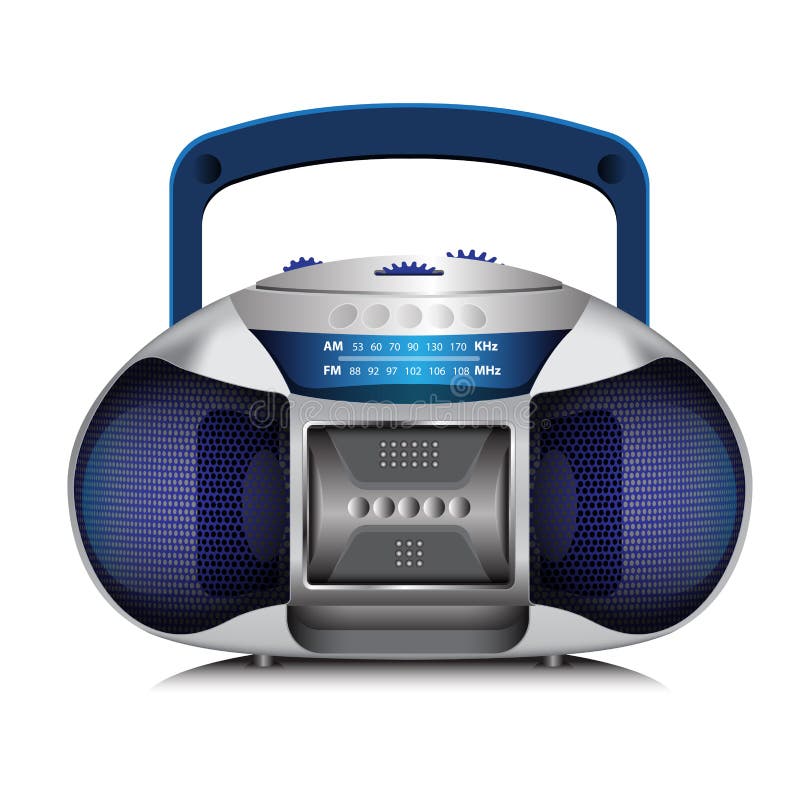 Modern radio stock vector. Illustration of entertainment - 113577377