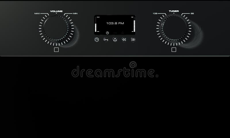 Modern Radio Face stock illustration. Illustration of retro - 80556405