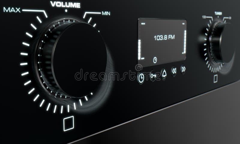 Modern Radio Face stock illustration. Illustration of receiver - 80557364