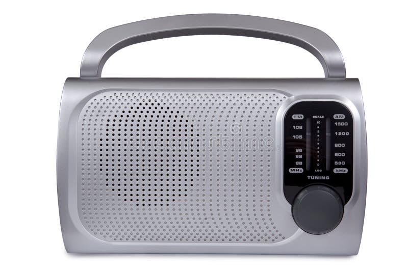 Modern radio stock photo. Image of device, retro, portable - 43533424
