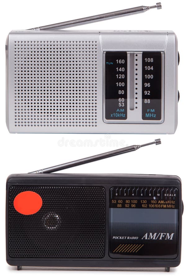Modern radio stock photo. Image of device, retro, portable - 43533424