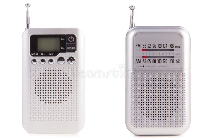 Modern radio stock photo. Image of device, retro, portable - 43533424