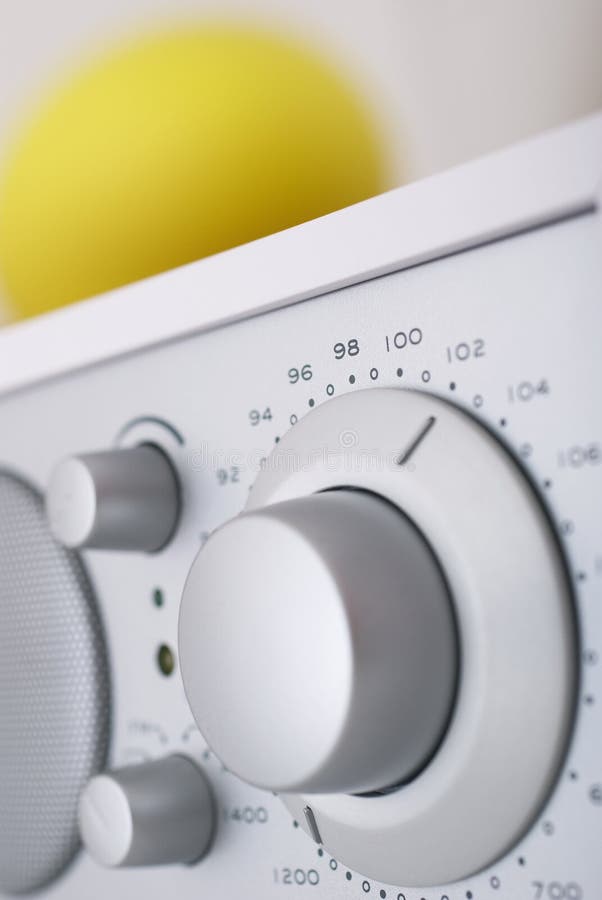 Modern Radio Set with Retro Design Stock Photo - Image of metal, modern ...