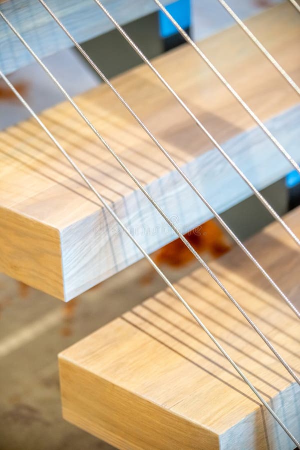 Modern Railing Ans Stair at New Finished Building Stock Photo - Image ...