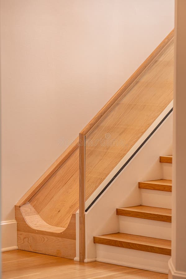 Modern Railing Ans Stair at New Finished Building Stock Photo - Image ...