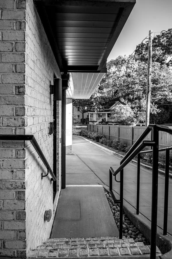 Modern Railing Ans Stair at New Finished Building Stock Photo - Image ...