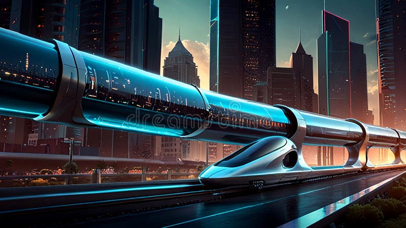 Modern railway line stock illustration. Illustration of night - 349658241