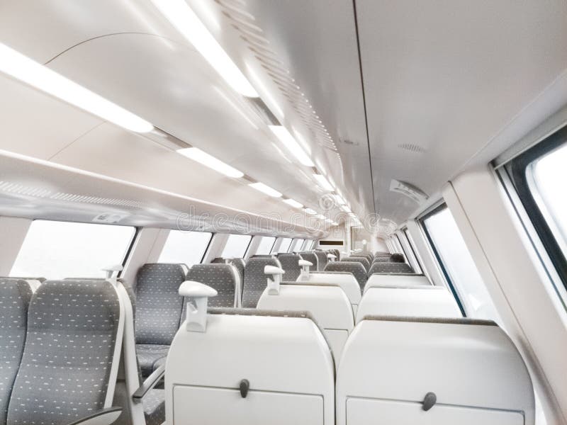 Modern railway carriage stock image. Image of journey - 89917323