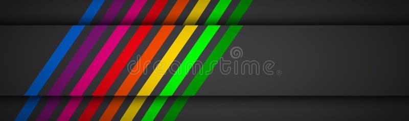 Rainbow Web Header / Banner Stock Illustration - Illustration of ...