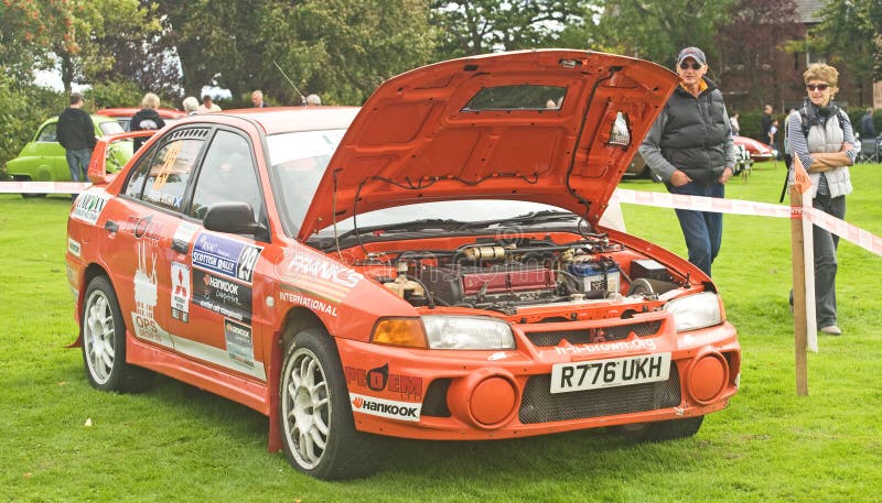 Modern Rally Car Seen at Fortrose. Editorial Stock Photo - Image of ...