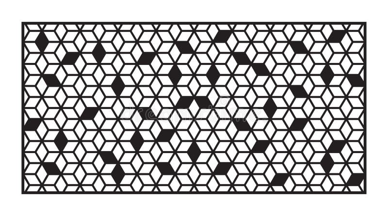 Decorative Panel, Screen,wall. Modern Cnc Pattern. Vector Panel for ...