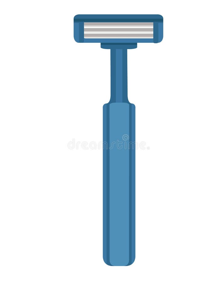 Modern Razor with Multiple Blades Vector Illustration Isolated on White ...