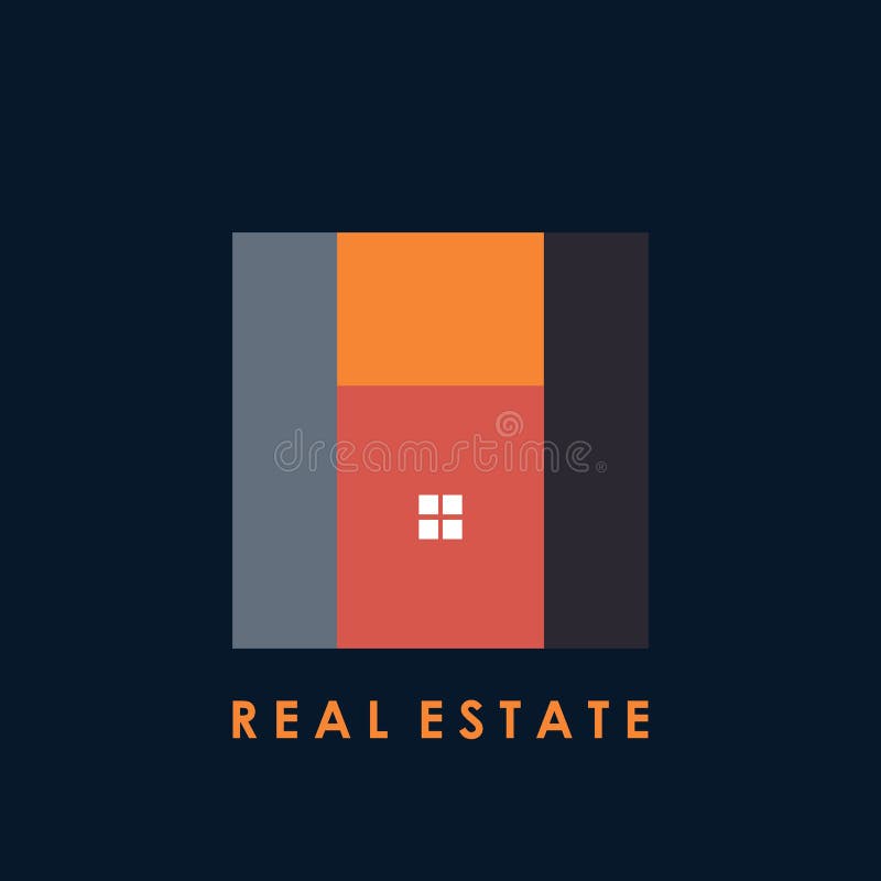 Modern Real Estate Logo Design Stock Vector - Illustration of house ...