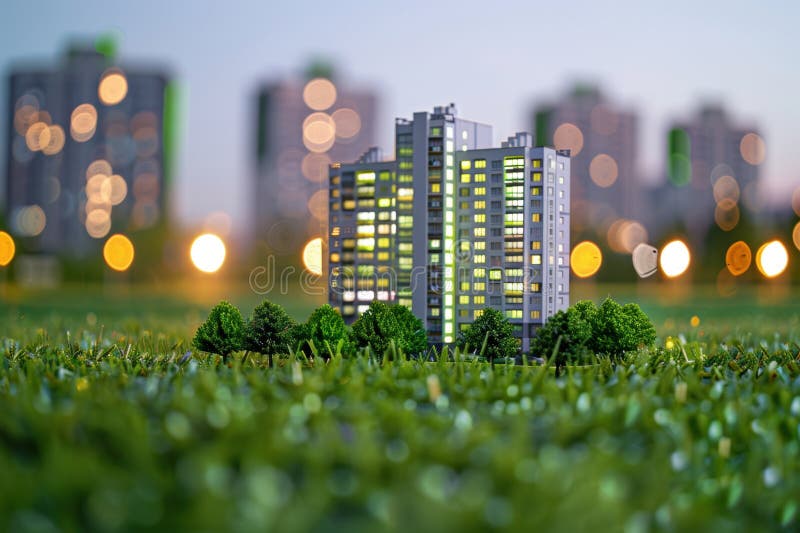 Modern Real Estate Office. High Detailed Plain Background Concept Stock ...