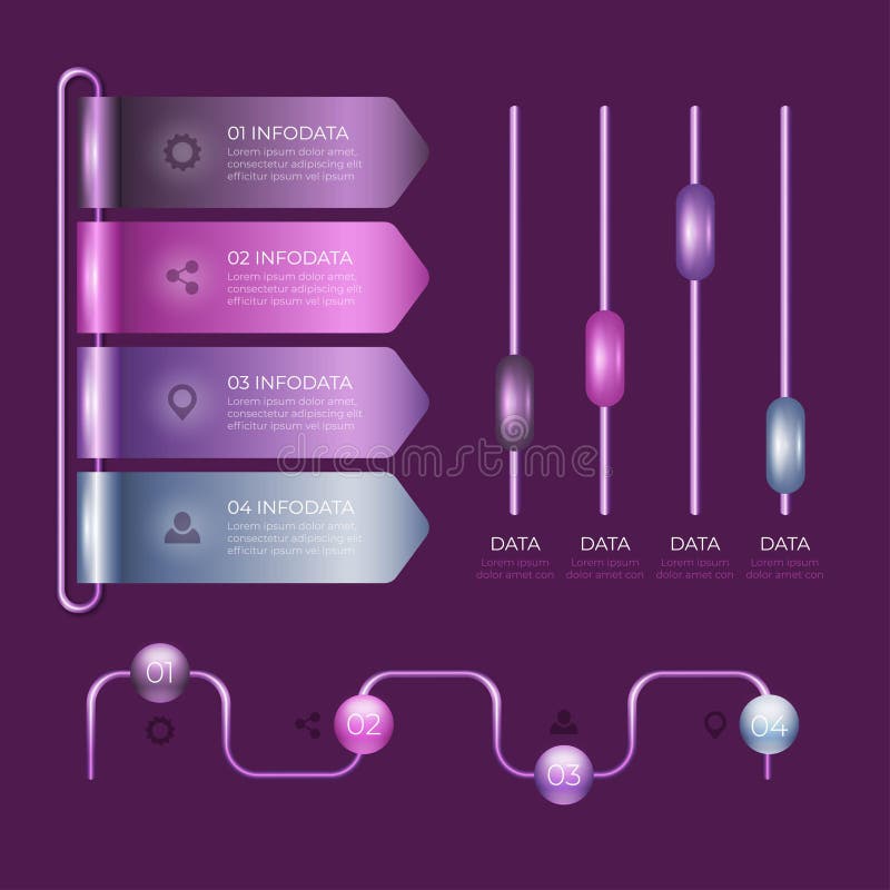 Creative Realistic Infographic Element Collection & Tools Business ...