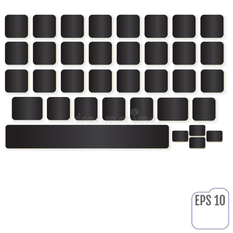 Modern Realistic Keyboard for Smartphone or Tablet PC with Alpha Stock ...