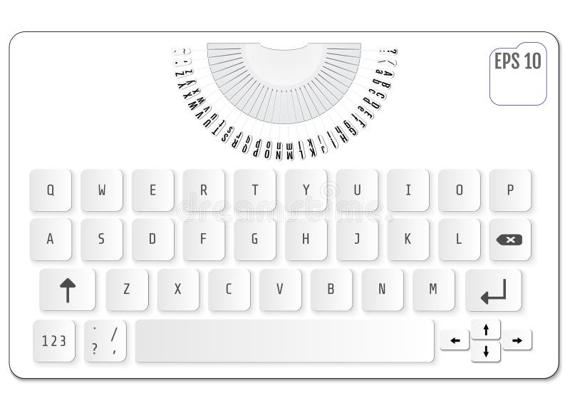 Modern Realistic Keyboard for Smartphone or Tablet PC with Alpha Stock ...