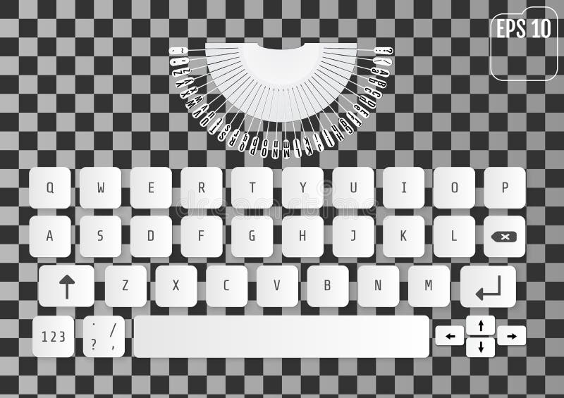 Modern Realistic Keyboard for Smartphone or Tablet PC with Alpha Stock ...