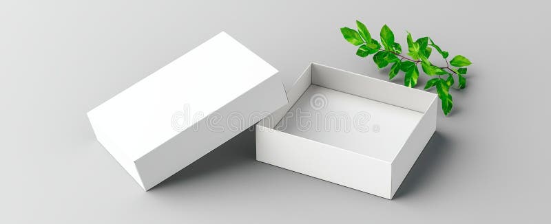 A Modern Realistic Mockup of an Open Slide Box, Displaying a Set of ...