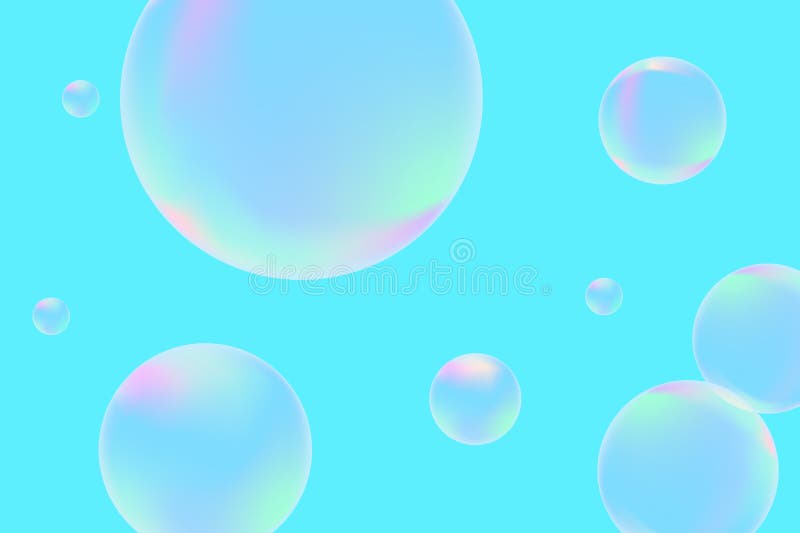 Modern Realistic Water Bubbles, Great Design for Any Purposes. Stock ...