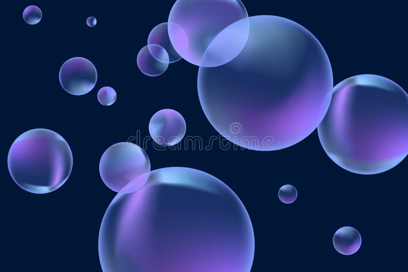Modern Realistic Water Bubbles, Great Design for Any Purposes. Stock ...