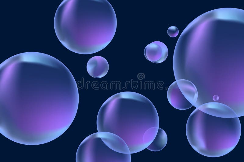 Modern Realistic Water Bubbles, Great Design for Any Purposes. Stock ...