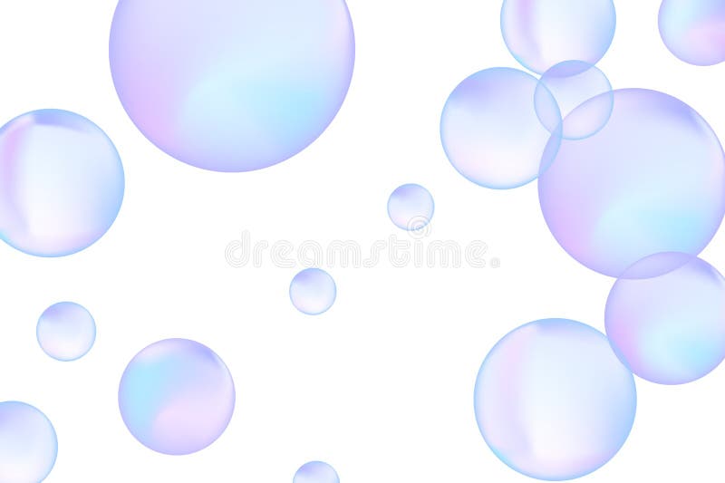 Modern Realistic Water Bubbles, Great Design for Any Purposes. Stock ...