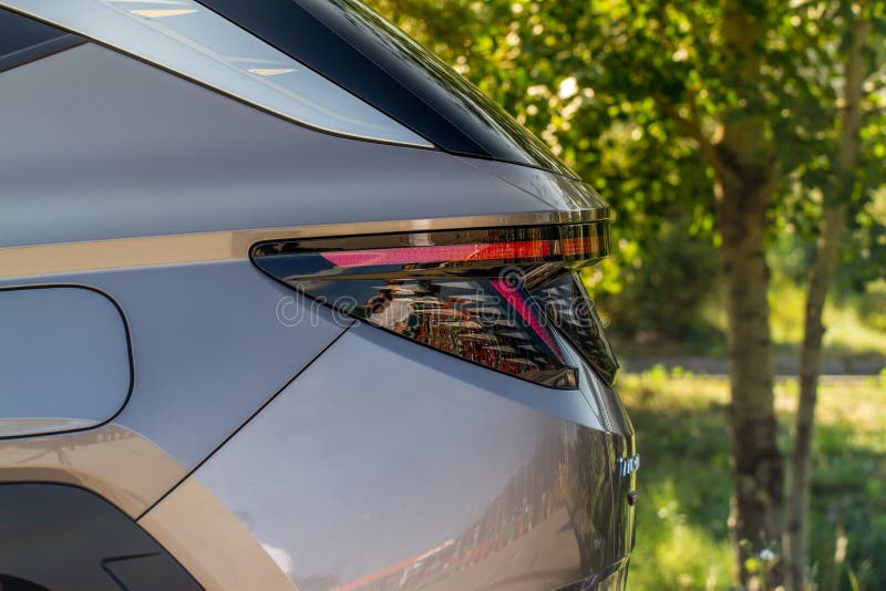 Modern Rear Light of a Car. Stock Photo - Image of exterior, model ...